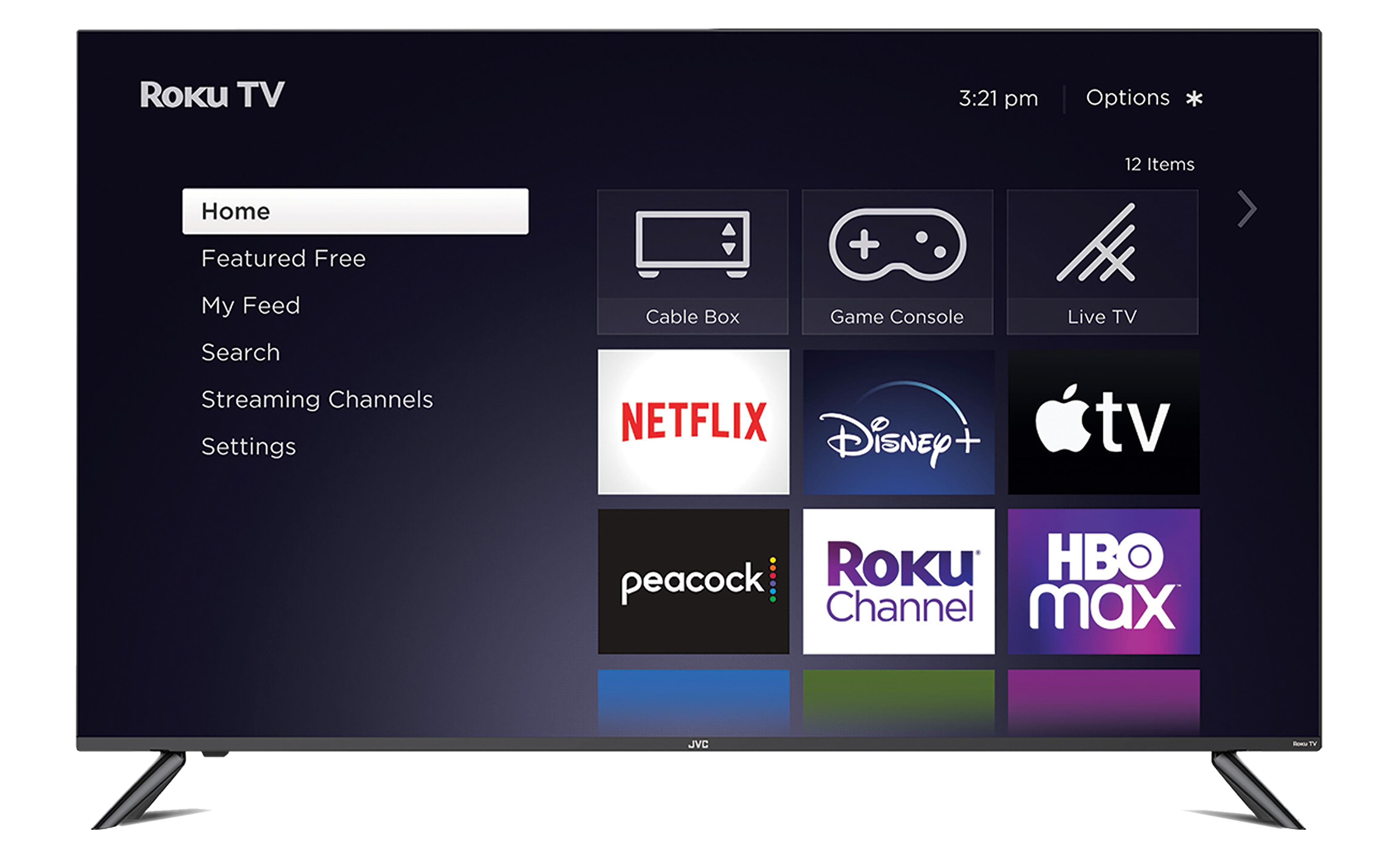 JVC Kenwood LT-50MAW805 JVC 50-Inch 4K UHD QLED Roku Smart TV with ...